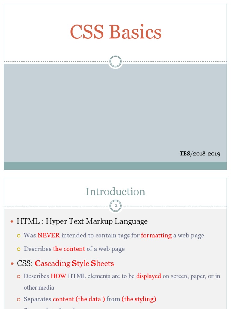 Chapter 2 CSS | PDF | Cascading Style Sheets | Html