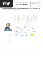 JR KG English Question Paper of Final Exam 2024-25 | PDF