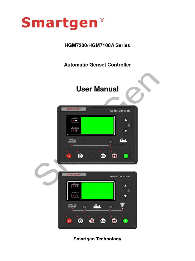 User Manual: HGM7200/HGM7100A Series | PDF | Ac Power | Relay