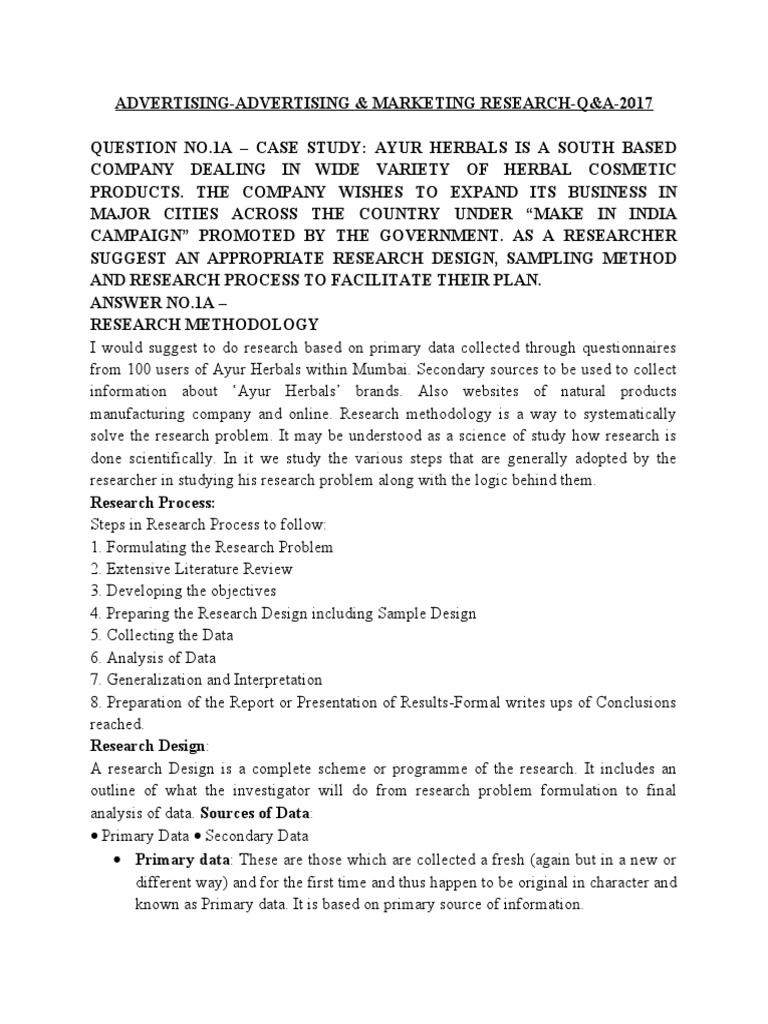 Amr-2017-Case Study | PDF | Research Design | Data
