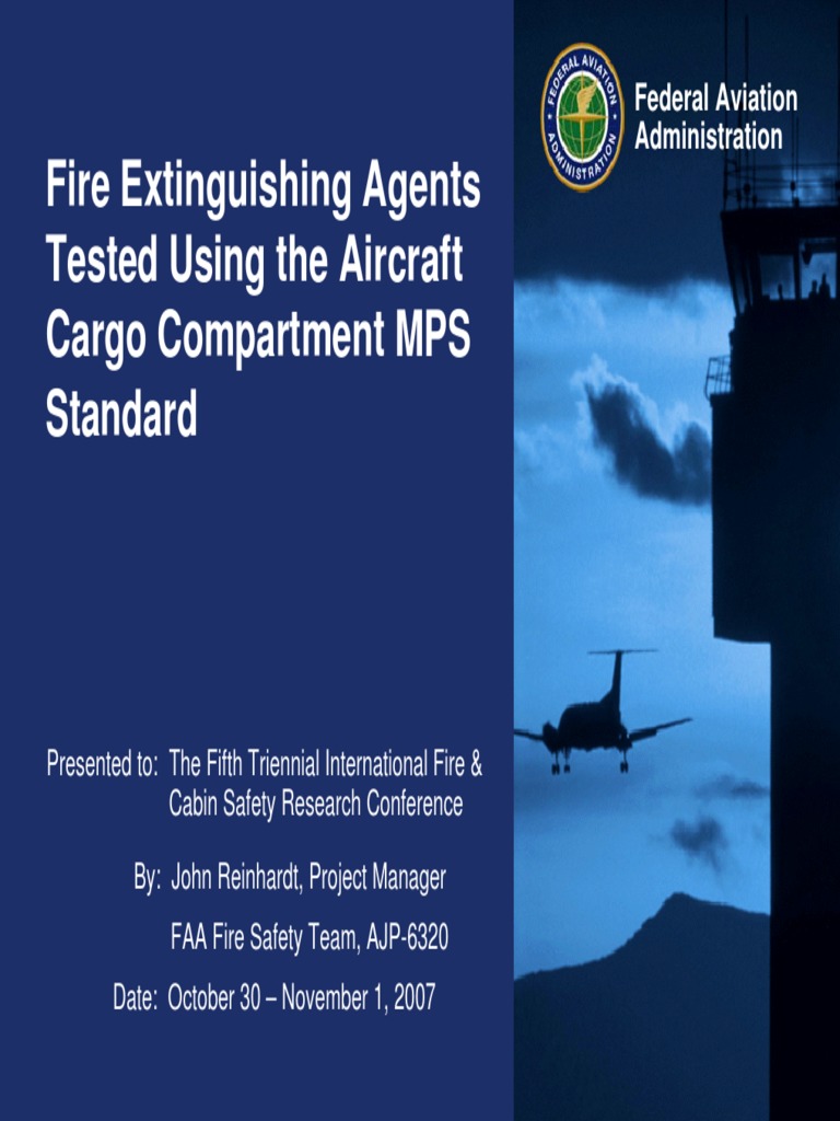 Fire Extinguishing Agents Tested Using The Aircraft Cargo Compartment ...