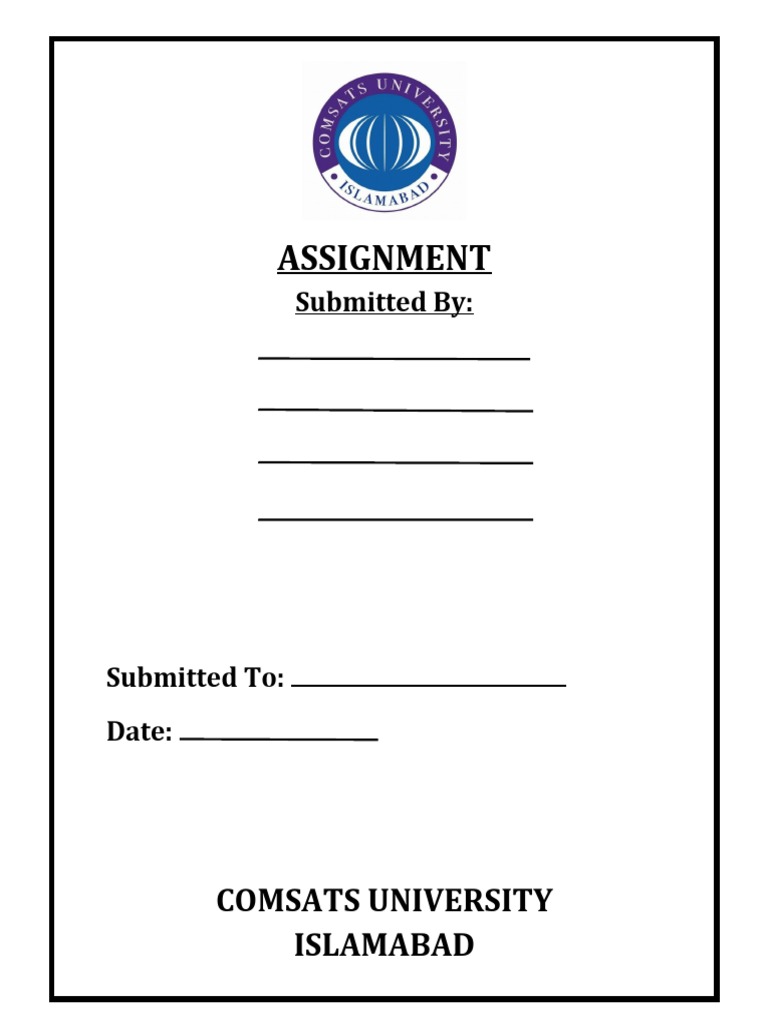 Assignment: Comsats University Islamabad | PDF