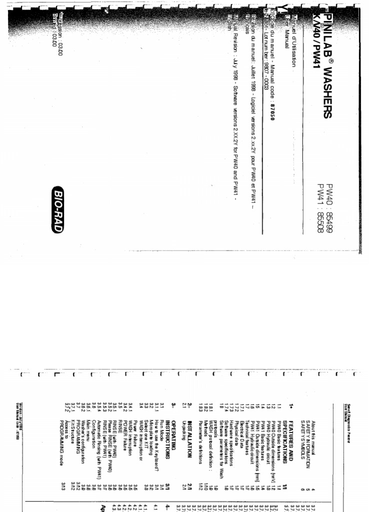 PW40 Lavador | PDF | Washing Machine | Ac Power Plugs And Sockets