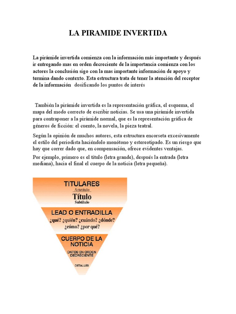 La Piramide Invertida | PDF
