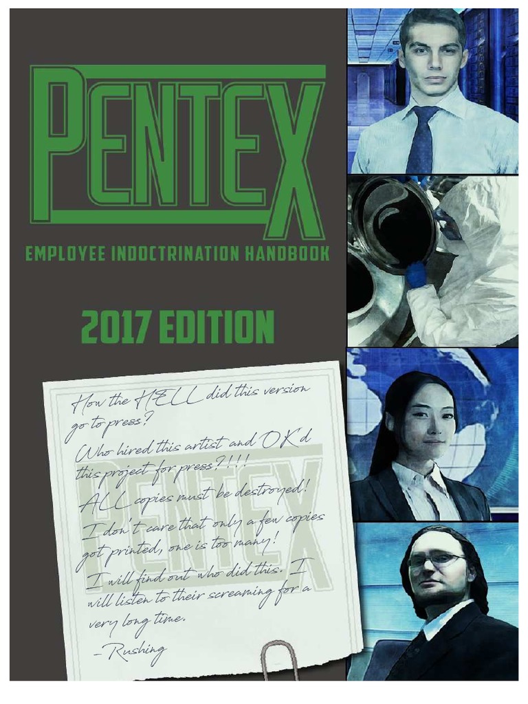 W20 - Pentex Employee Indoctrination Handbook PDF | Download Free PDF | Employment | Business