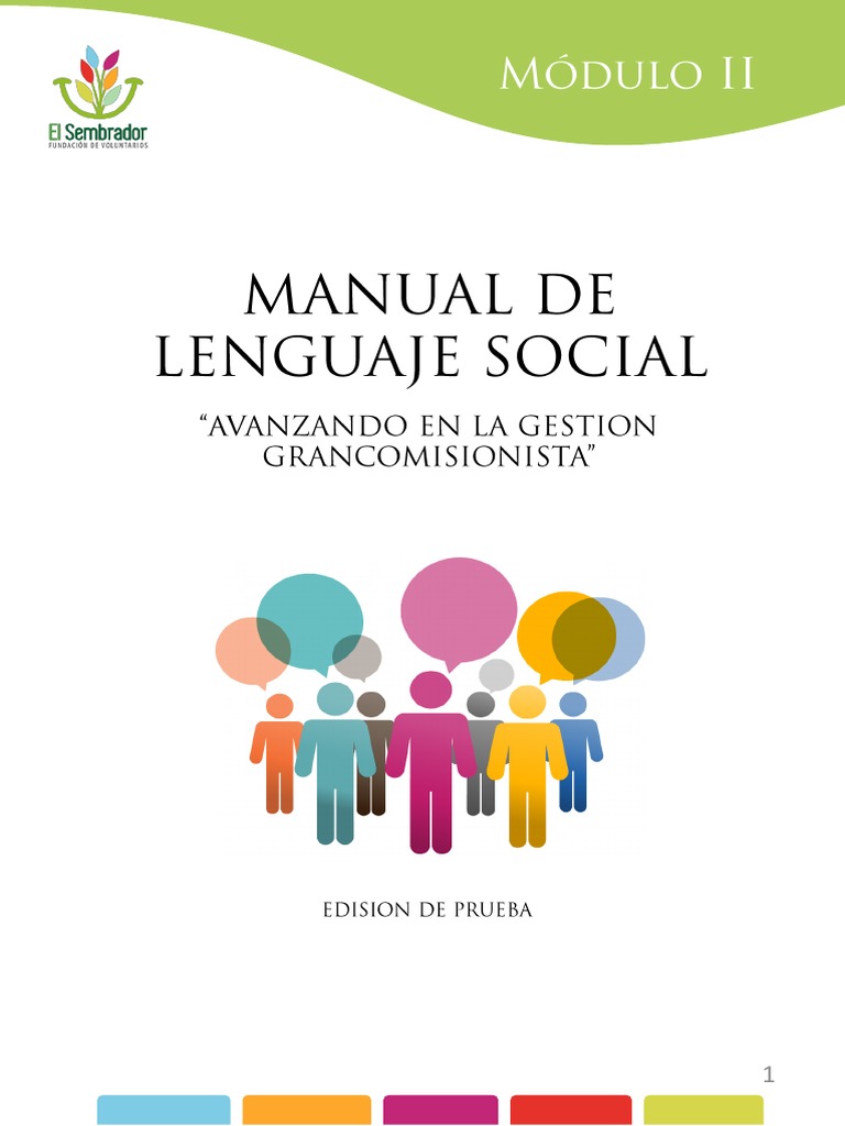 El Lenguaje Social Ecuador Manual | PDF | Moisés | Empoderamiento
