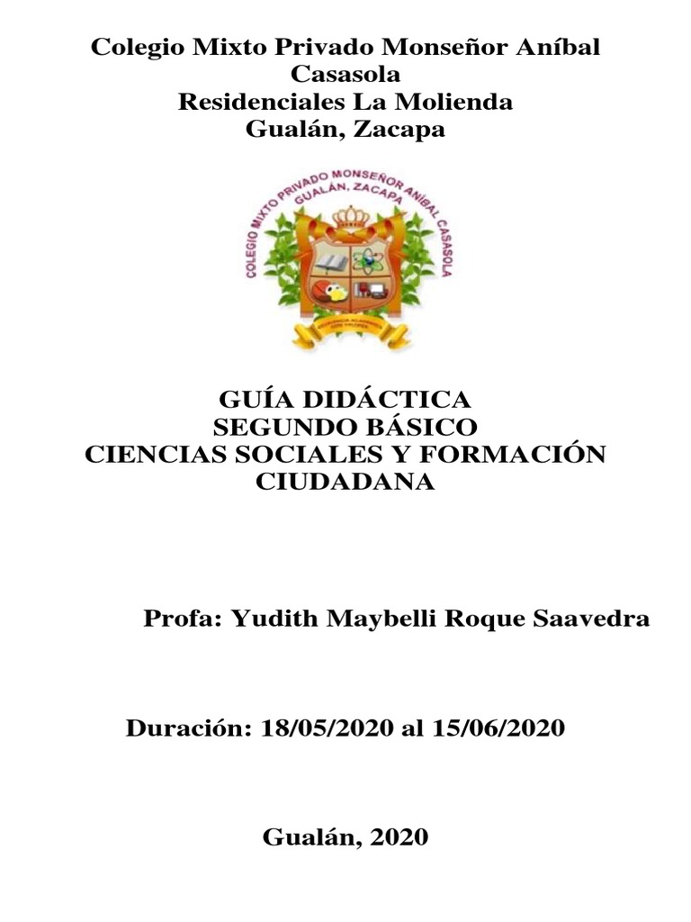 Guía Didáctica Segundo Básico Pdf Pdf Pedagogía Aprendizaje