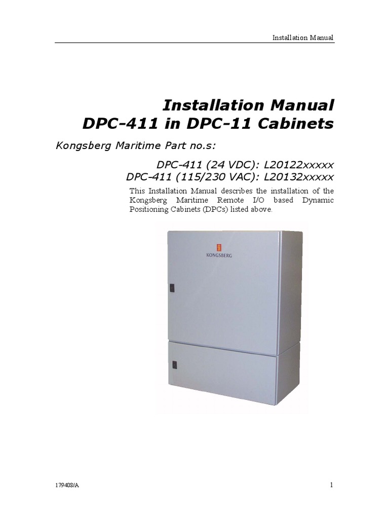 DPC-411 Installation in DPC-11 Cabinets | PDF | Electrical Engineering ...