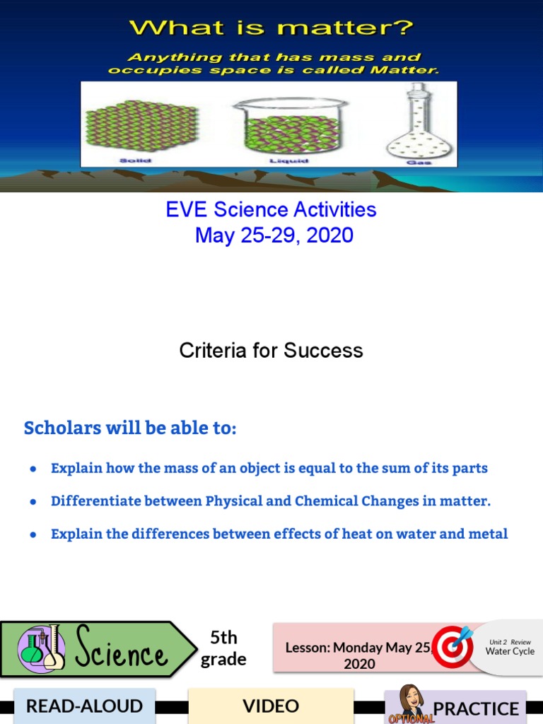 Changes in Matter | PDF | Physics | Physical Sciences