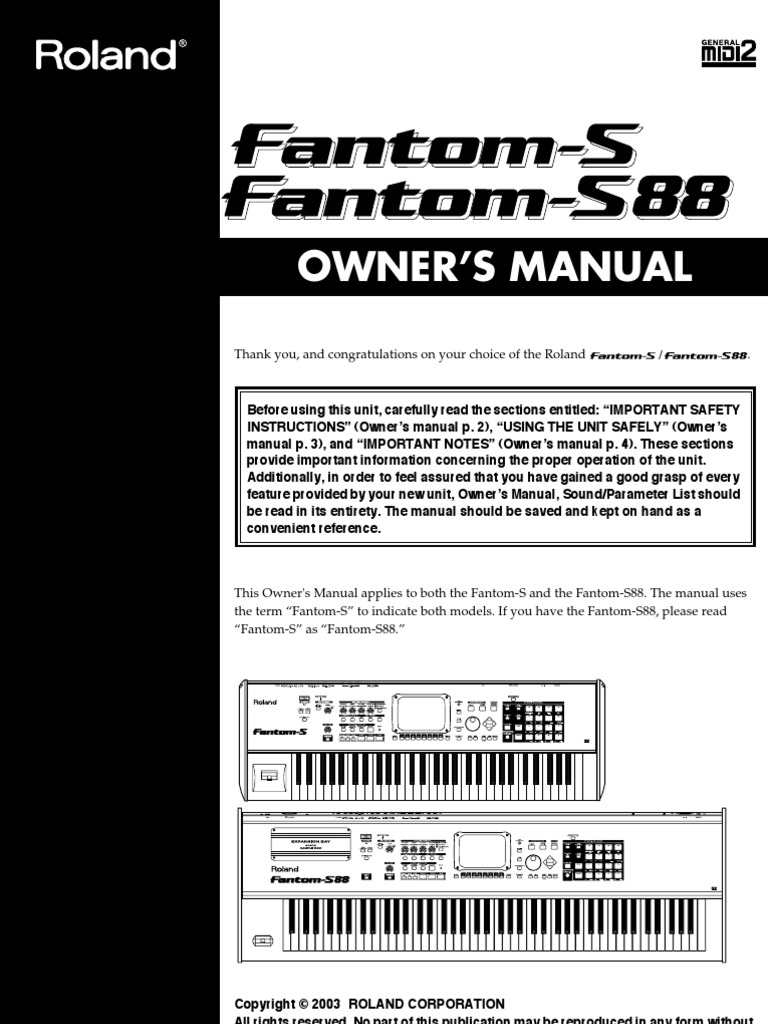 Roland s88 | PDF | Electrical Connector | Electromagnetic Interference