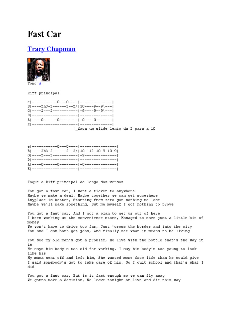 Cifra de Fast Car | PDF