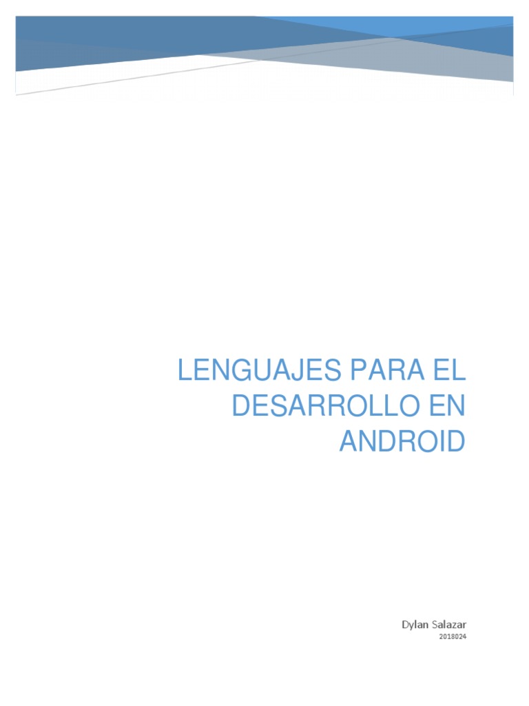 Lenguajes Android | PDF | Java (lenguaje de programación) | Software ...