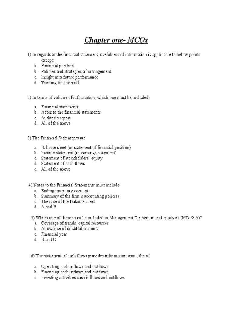 Excercises of Chapters One | PDF