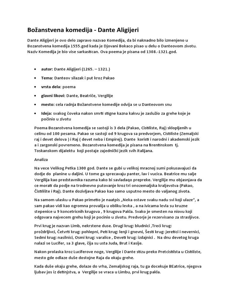 Dante Aligijeri | PDF