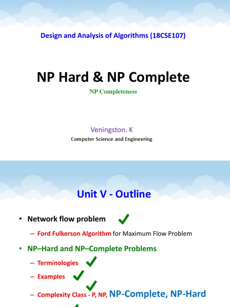 NP Hard and NP Complete | PDF | Time Complexity | Theory Of Computation