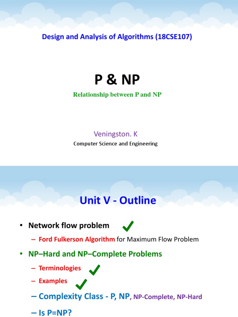 Relationship Between P and NP PDF | PDF | Computational Complexity Theory | Time Complexity