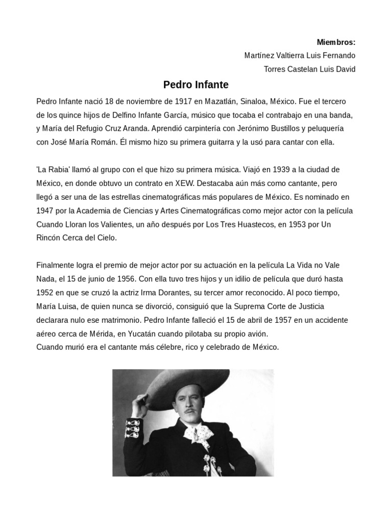 Pedro Infante PDF | PDF