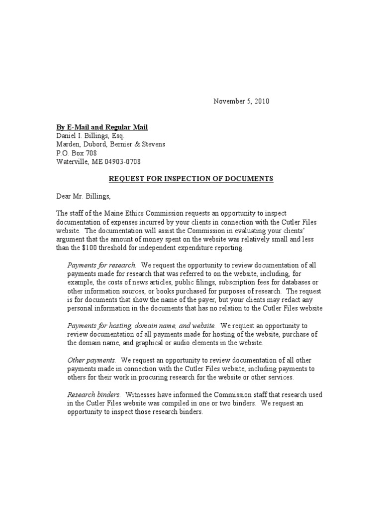 Request For Interviews | PDF