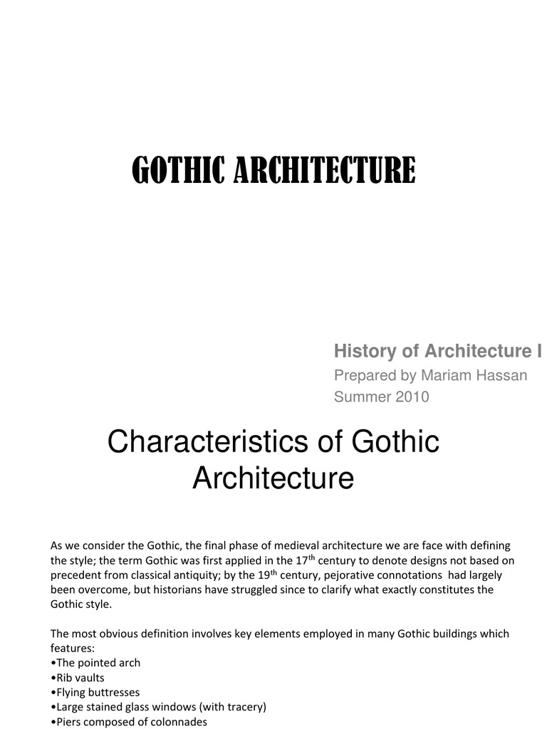 10 Gothic Architecture | PDF | Gothic Architecture | Vault (Architecture)