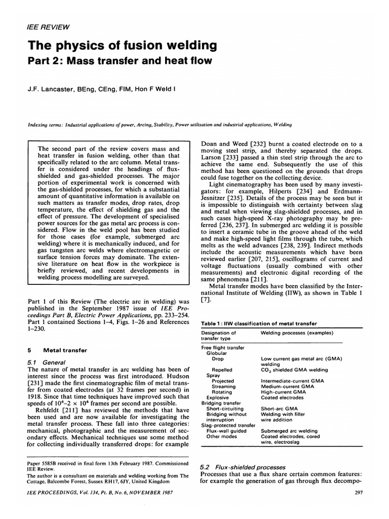 Aryigo 4 - Physics of Welding Part2 Lancaster | PDF | Electric Arc ...