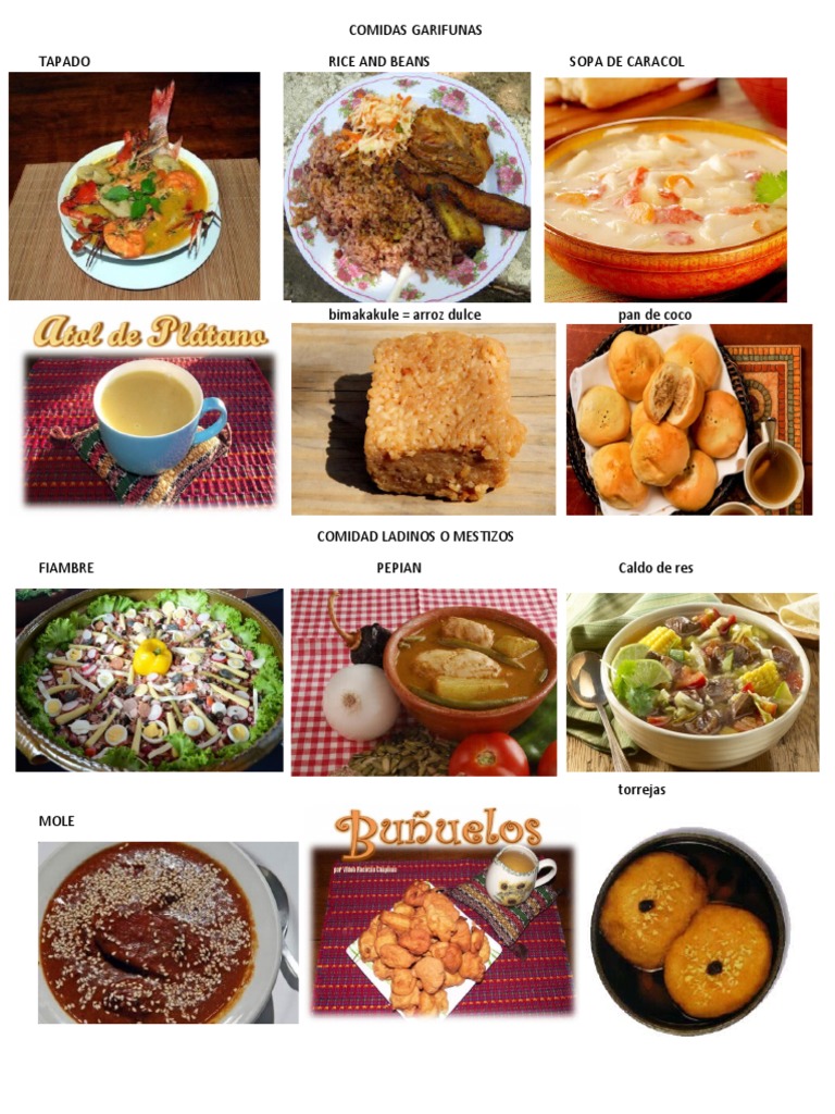 Comida Tradicional de los Xincas | PDF | Cocina, comidas y vino