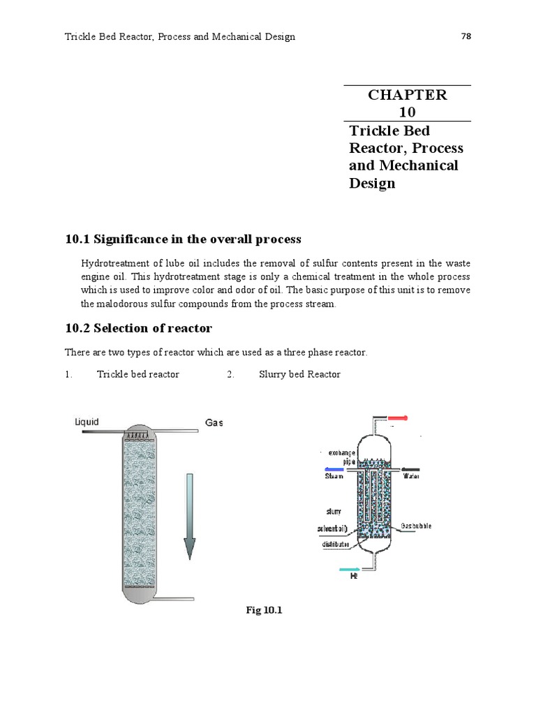Trickle Bed Reactor Design Overview | PDF | Chemical Reactor | Gases