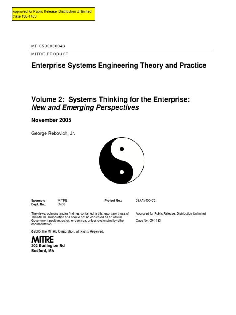 Enterprise Systems Engineering Theory and Practice: New and Emerging ...