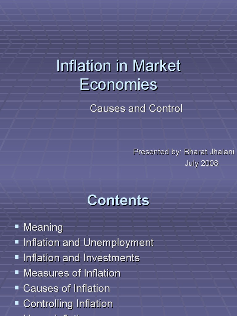 Inflation in Market Economies | PDF | Inflation | Index (Economics)