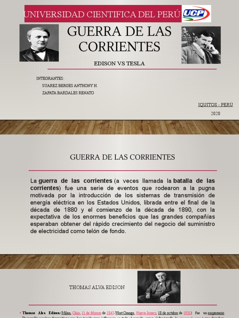 Guerra de las Corrientes: Edison vs Tesla | PDF | Thomas Edison ...