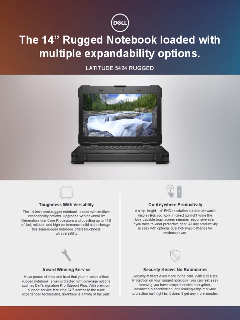 Latitude 5424 Rugged Spec Sheet | PDF | Laptop | Consumer Electronics