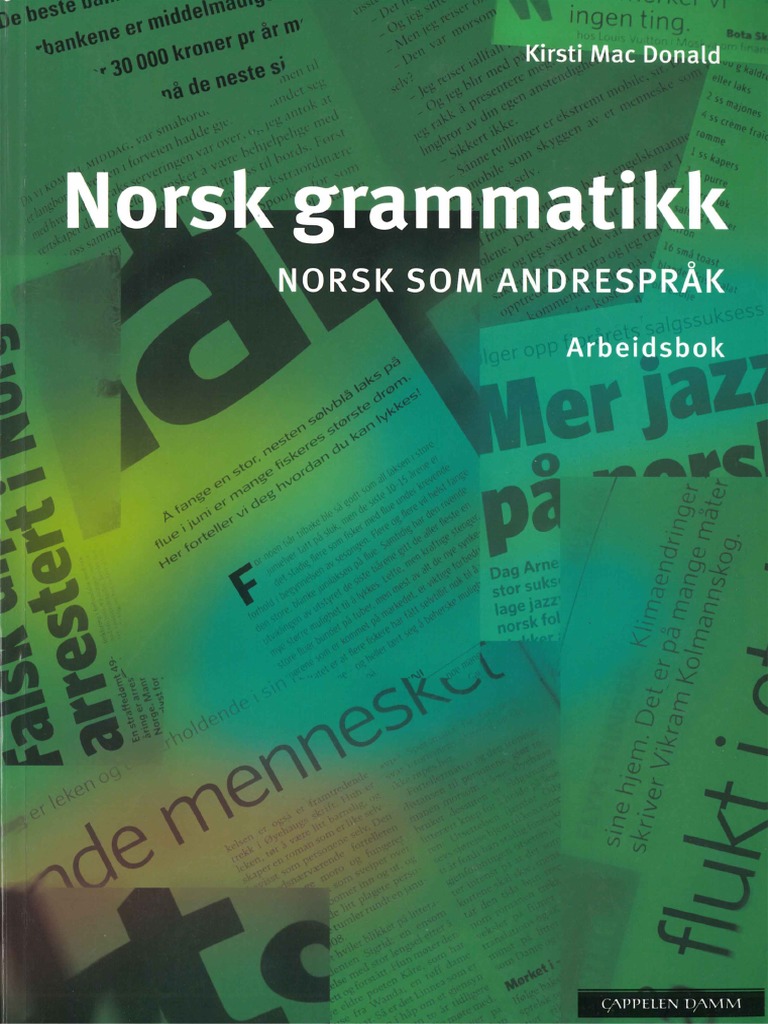 K McDonald - Norsk Grammatikk Arbeidsbok PDF | PDF