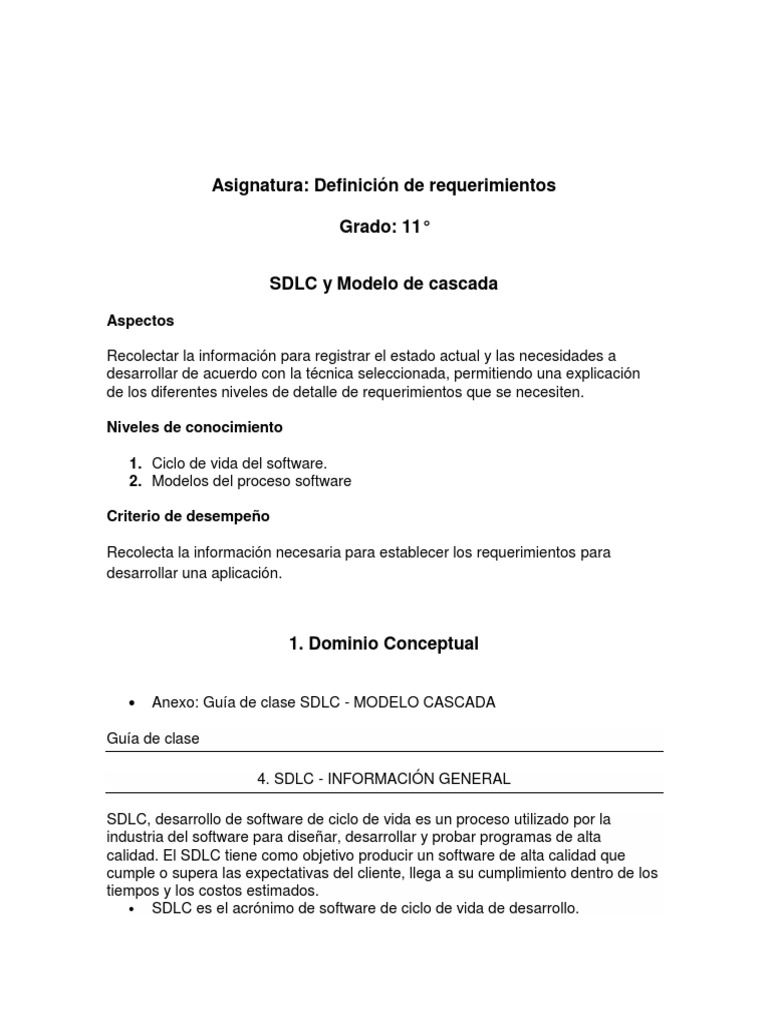 Definición de Requerimientos 11° PDF | PDF | Ingeniería de software ...