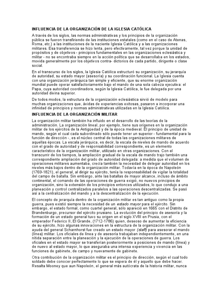 Influencia de La Organización de La Iglesia Católica | PDF | Revolución ...