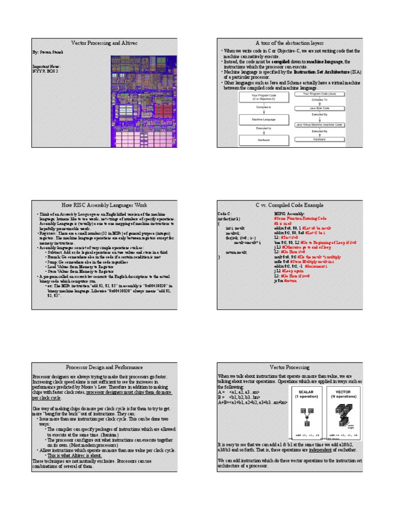 AltivecPresentation 6up | PDF | C (Programming Language) | Computer Science