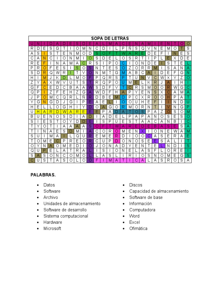 Sopa de Letras | PDF | Programa de computadora | Programación