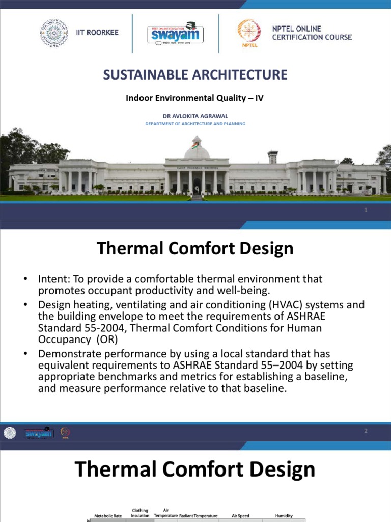 Thermal Comfort and Daylighting Design | PDF | Building | Architectural ...