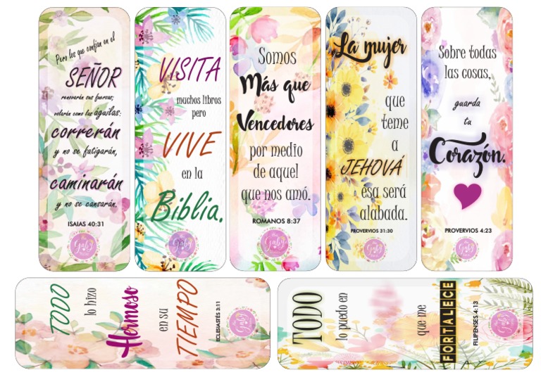Señaladores Con Versos De La Biblia Pdf Descargar Gratis Pdf Textos