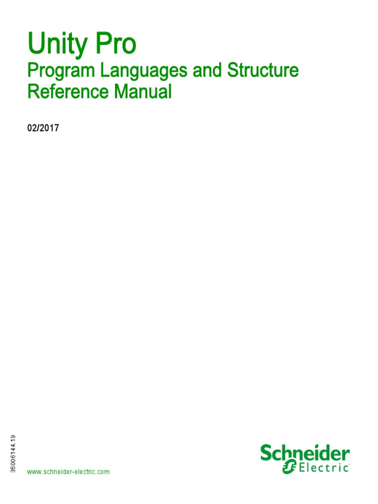 Manual Unity Pro PDF | PDF | Automation | Subroutine