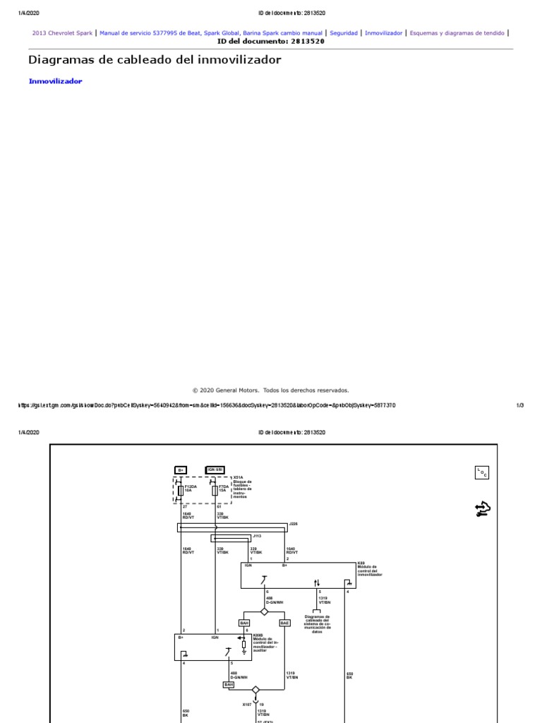 2013 Chevrolet Spark - INMO-DIAGRAM PDF | PDF | Vehículos de ruedas | Vehículos de General Motors