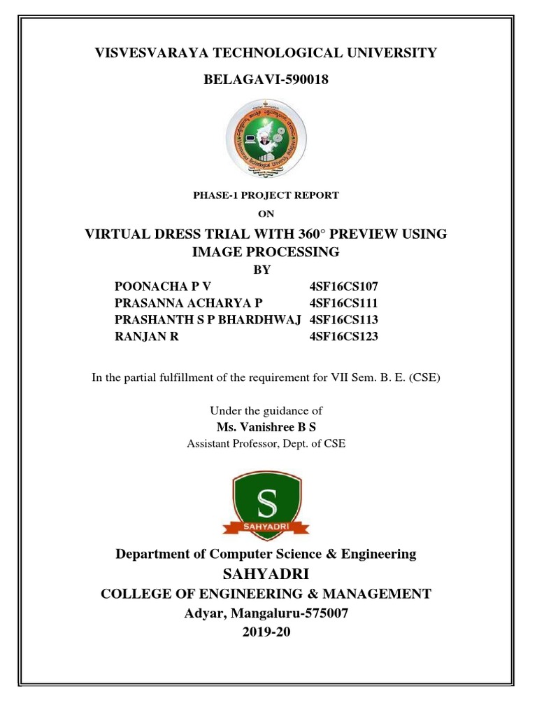 Visvesvaraya Technological University BELAGAVI-590018 | PDF | Art ...