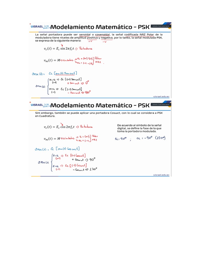 Modulacion PSK | PDF