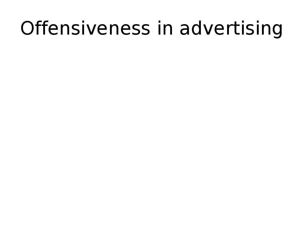 Offensiveness in Advertising | PDF