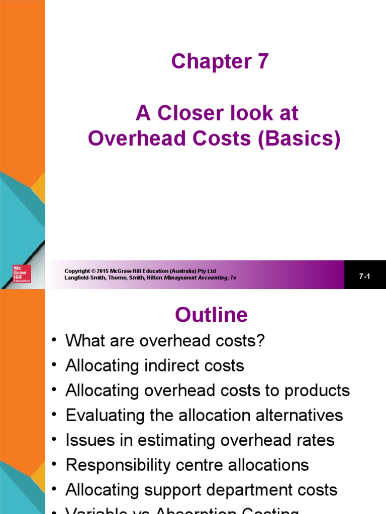 Chapter 7 A Closer Look at Overheads | PDF | Management Accounting | Cost