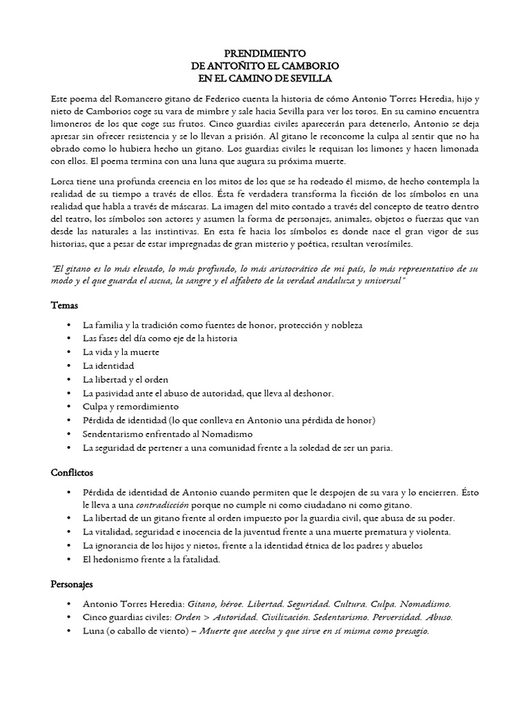Prendimiento de Antoñito en Sevilla | PDF