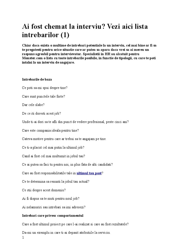 Interviu | PDF