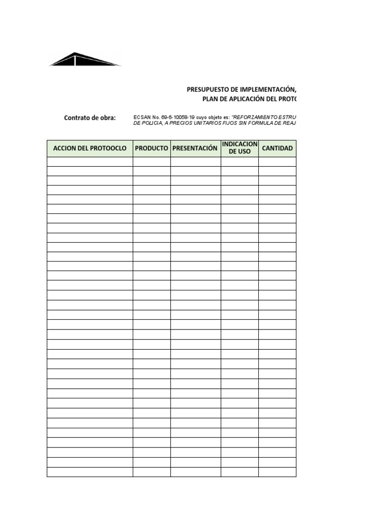 Presupuesto Protocolo PAPSO | PDF