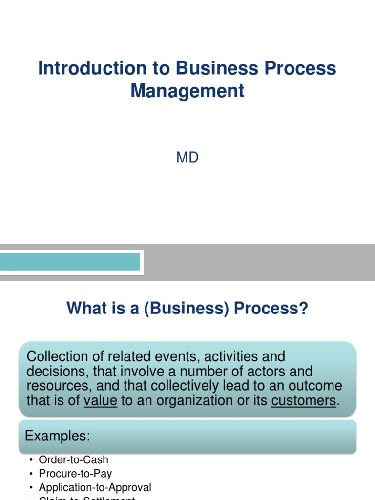 Introduction To Business Process Management | PDF | Business Process ...
