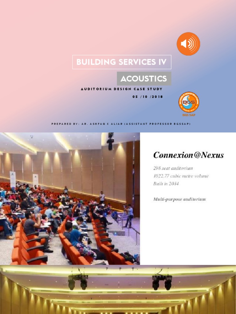 Auditorium Acoustics Case Study | PDF