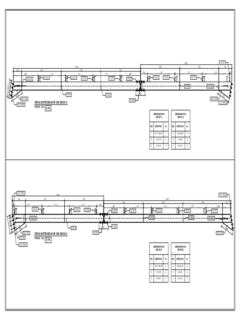 Rafter Beam WF 200 Details | PDF