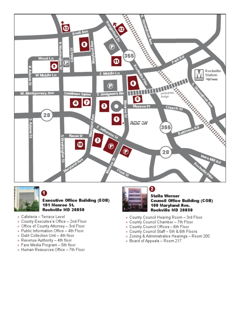 MoCo Government Complex Map | PDF | Maryland | Public Sphere